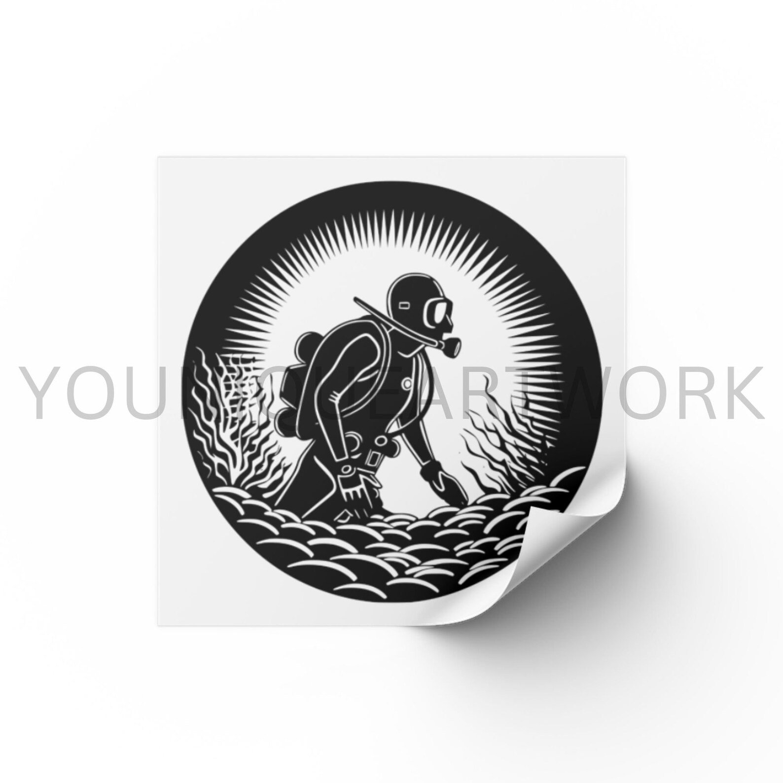 Scuba Diving SVG Bundle PNG Scuba Diver Clipart Hand Drawn - Etsy