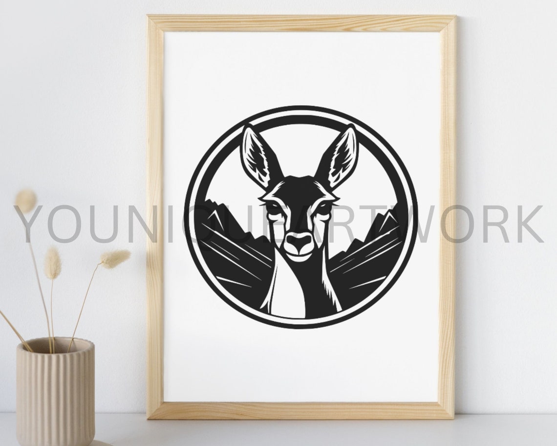 Kangaroo SVG Bundle, PNG, Kangaroo Clipart, Hand Drawn Australian ...