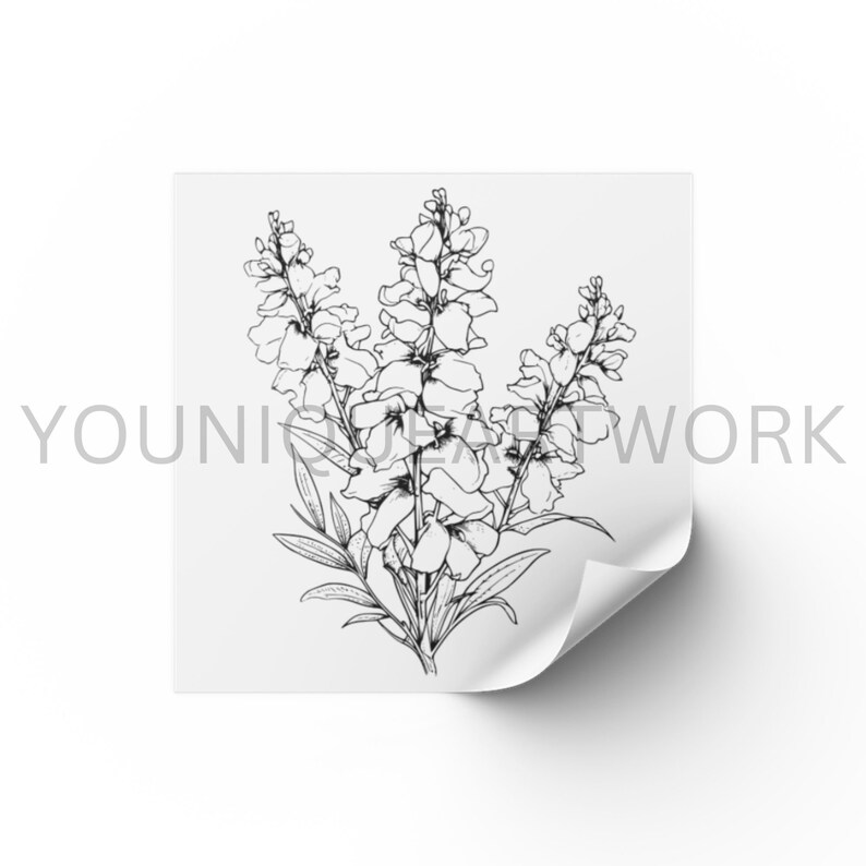Larkspur SVG Bundle, PNG, Floral Clipart, Hand Drawn Flowers Graphic ...