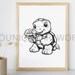 Cute Turtle SVG Bundle, PNG, Baby Sea Turtle Clipart, Hand Drawn Funny ...