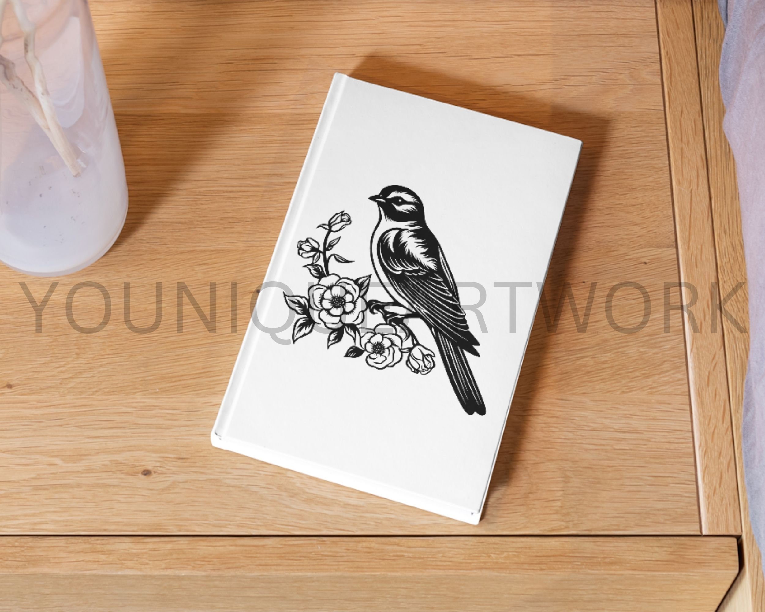 Swallow SVG Bundle, PNG, Floral Bird Clipart, Hand Drawn Swallow Vector ...