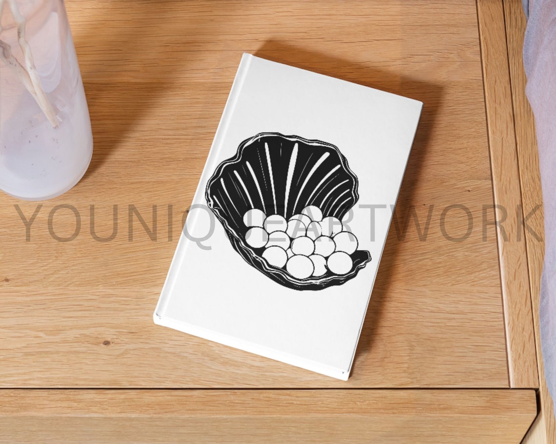 Clam With Pearl SVG Bundle, PNG, Clam Clipart, Hand Drawn Sea Shells ...
