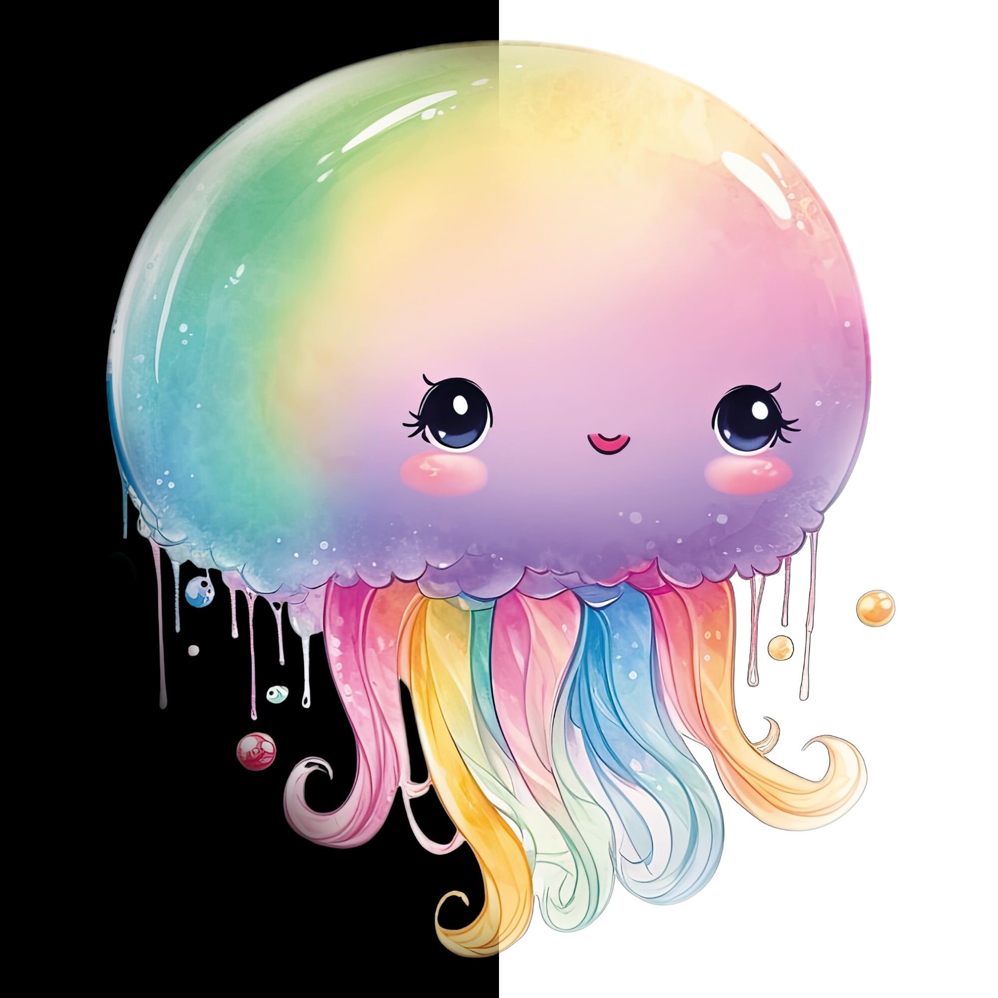 Jellyfish Clipart, Jellyfish PNG Files for Sublimation, Jelly Fish Clip ...
