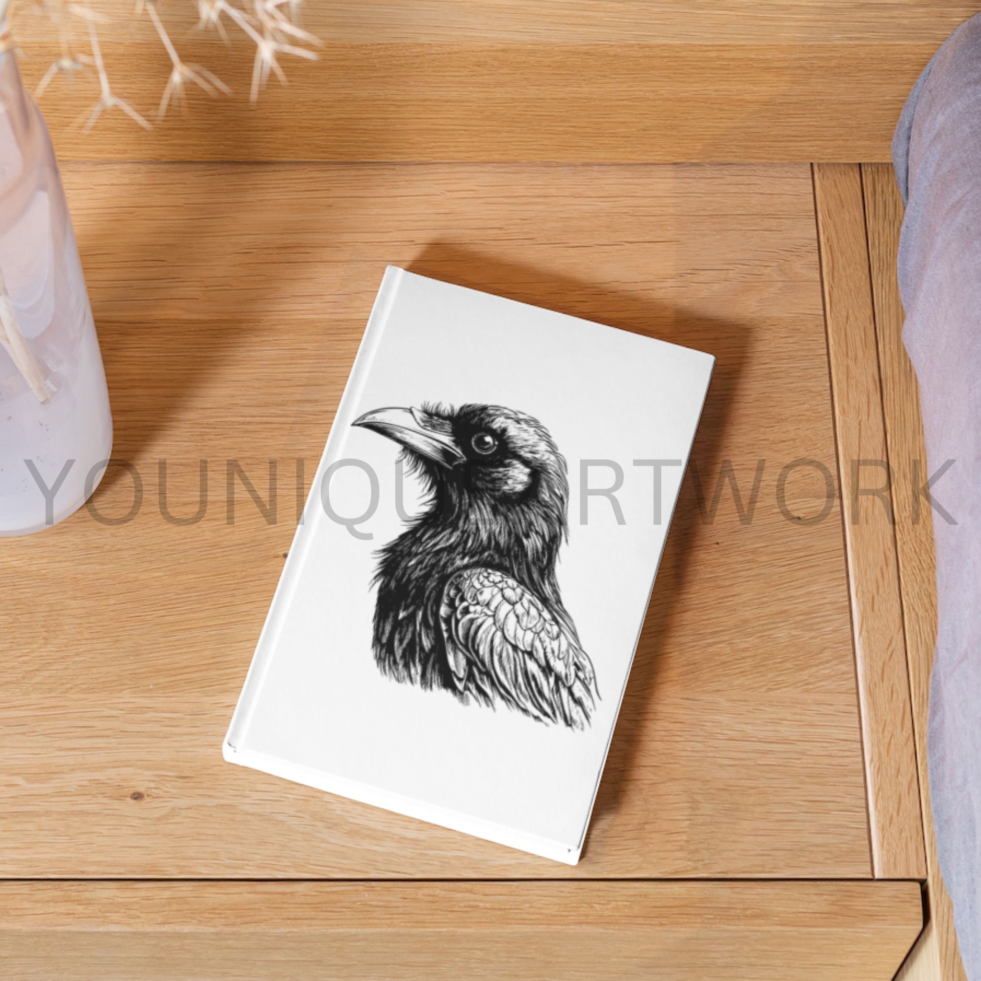 Raven SVG Bundle, PNG, Crows Clipart, Hand Drawn Raven Vector ...