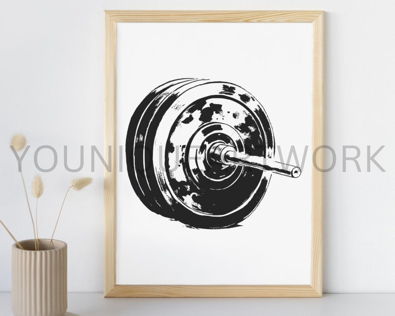 Weight Plate SVG Bundle PNG Bodybuilding Clipart Hand Drawn - Etsy