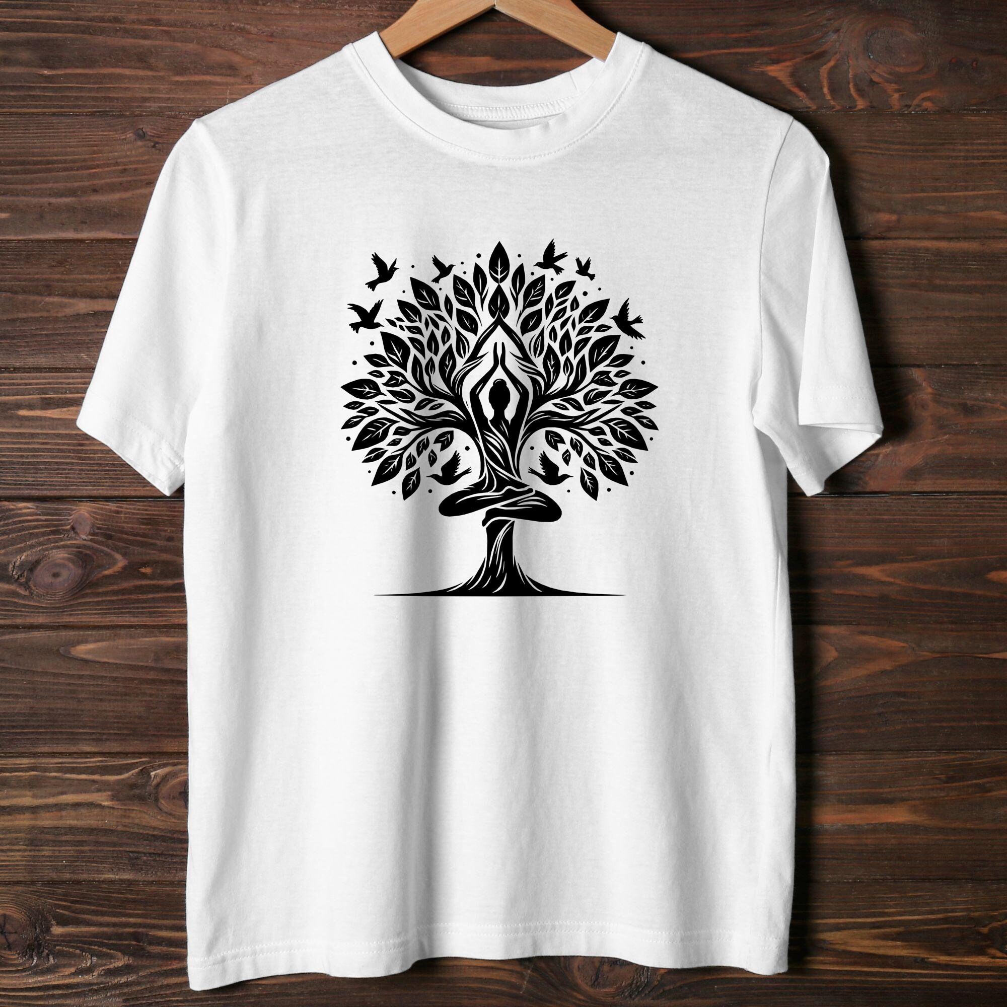 Tree Yoga SVG Bundle, PNG, Yoga Pose Clipart, Hand Drawn Zen Themed ...