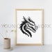 Dragon SVG Bundle, PNG, Dragons Clipart, Hand Drawn Dragon Vector ...