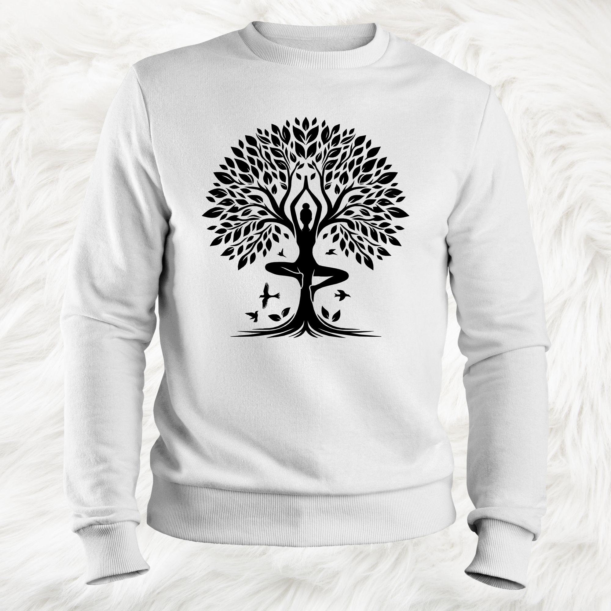 Tree Yoga SVG Bundle, PNG, Yoga Pose Clipart, Hand Drawn Zen Themed ...