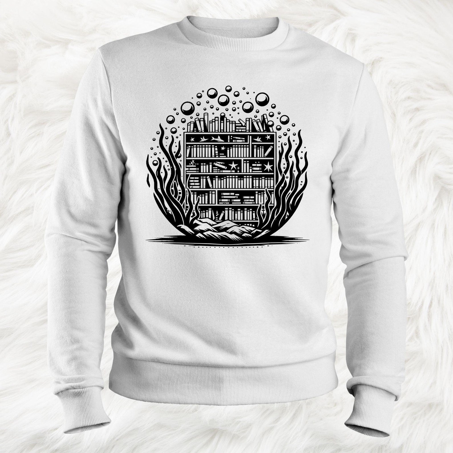 Mystical Libraries SVG Bundle, Fantasy Clipart, Hand Drawn Library ...