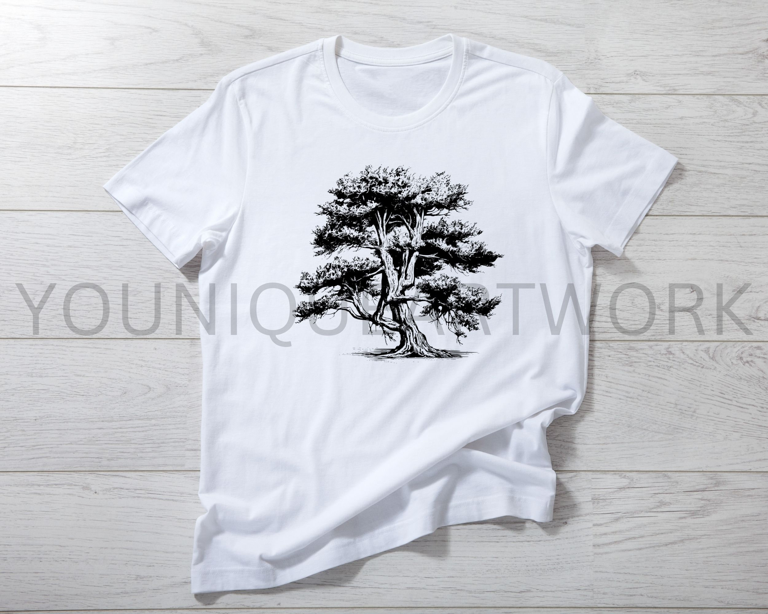 Cypress SVG Bundle PNG Trees Clipart Hand Drawn Cypress - Etsy