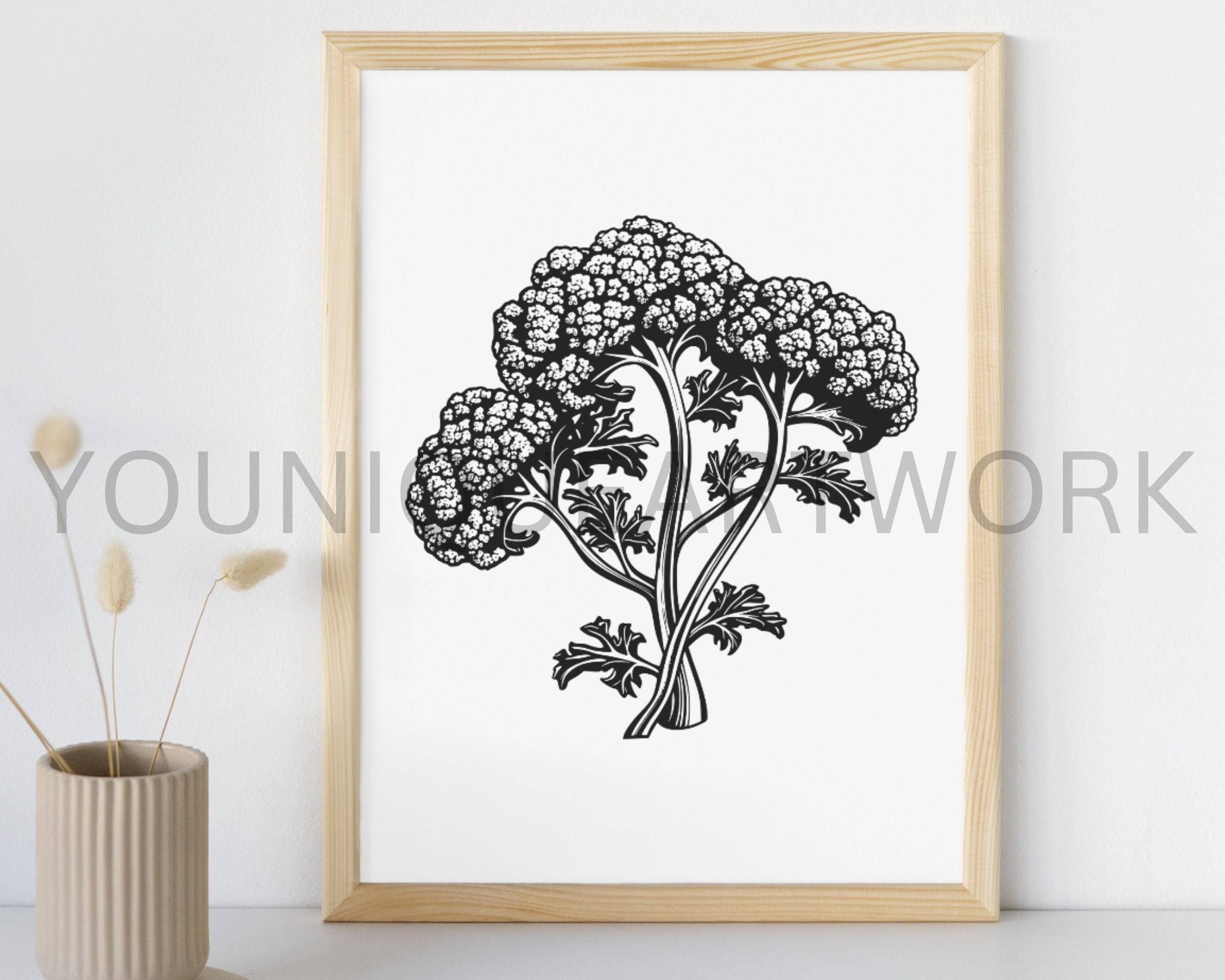 Broccoli SVG Bundle, PNG, Broccoli Clipart, Hand Drawn Broccoli Vector ...