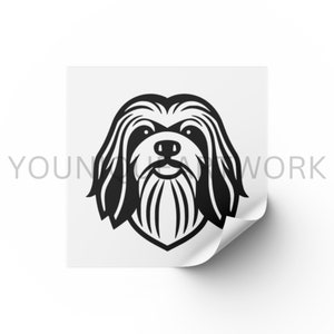 Lhasa Apso SVG Bundle, PNG, Cute Dogs Clipart, Hand Drawn Dog Vector ...