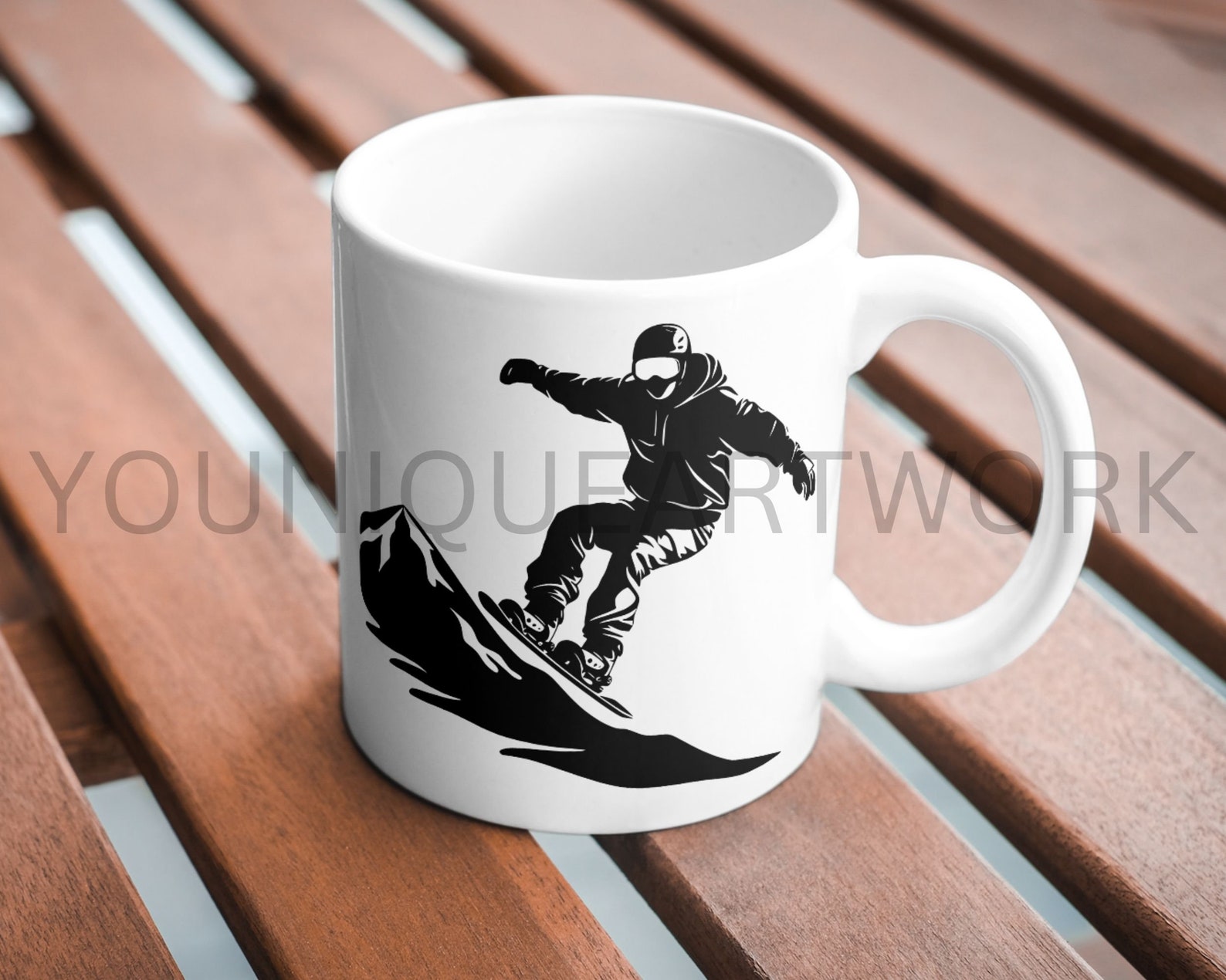 Snowboarding SVG Bundle PNG Snowboard Clipart Hand Drawn - Etsy