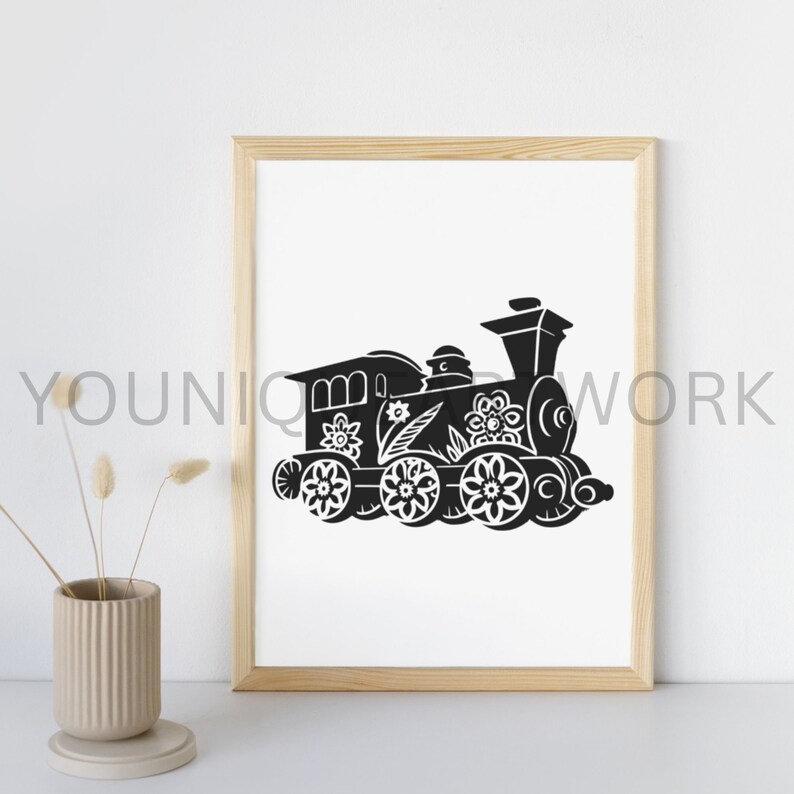 Train Birthday Party SVG Bundle PNG Train With Balloons and - Etsy