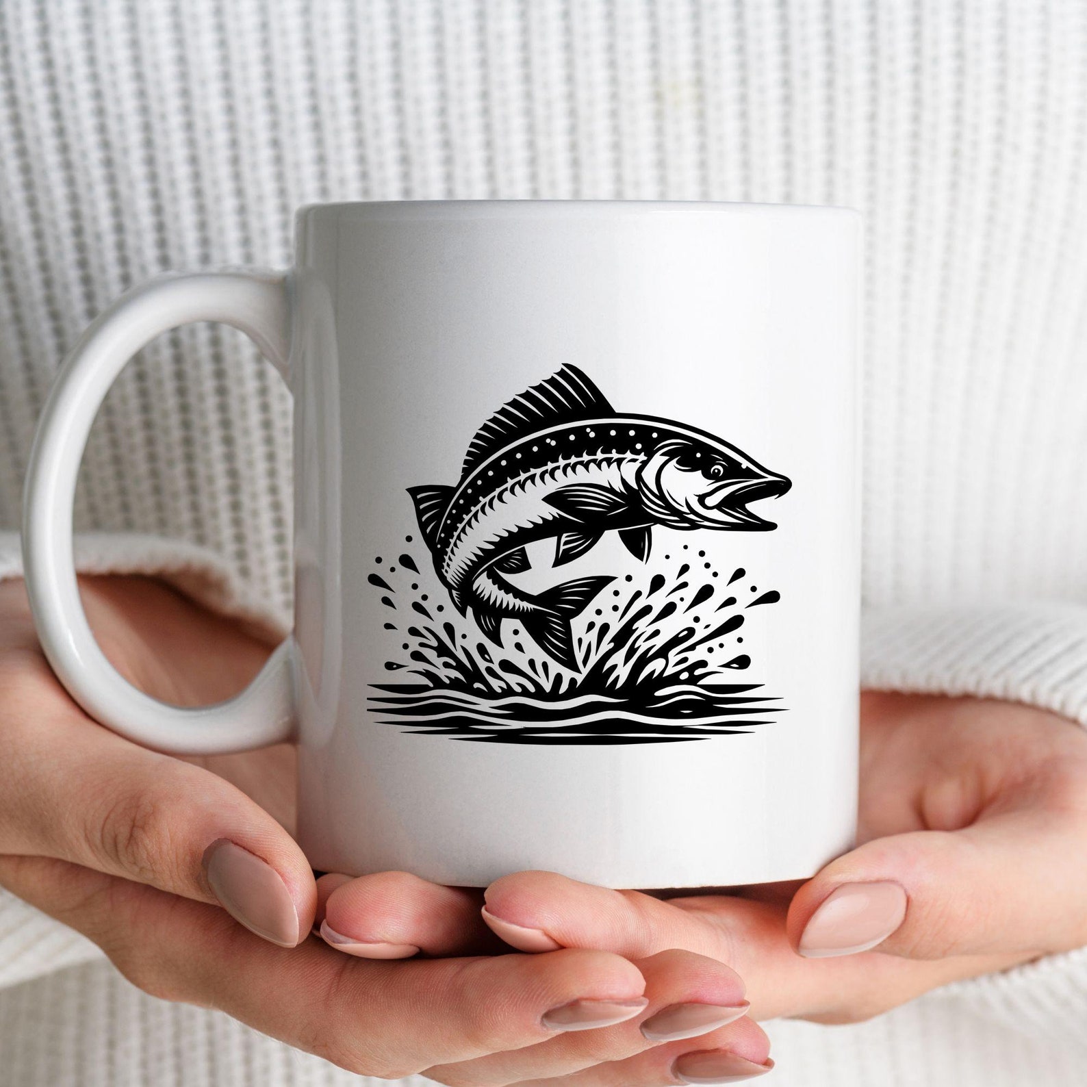 Sturgeon SVG Bundle, Fishing Clipart, Hand Drawn Fish Theme Vector ...