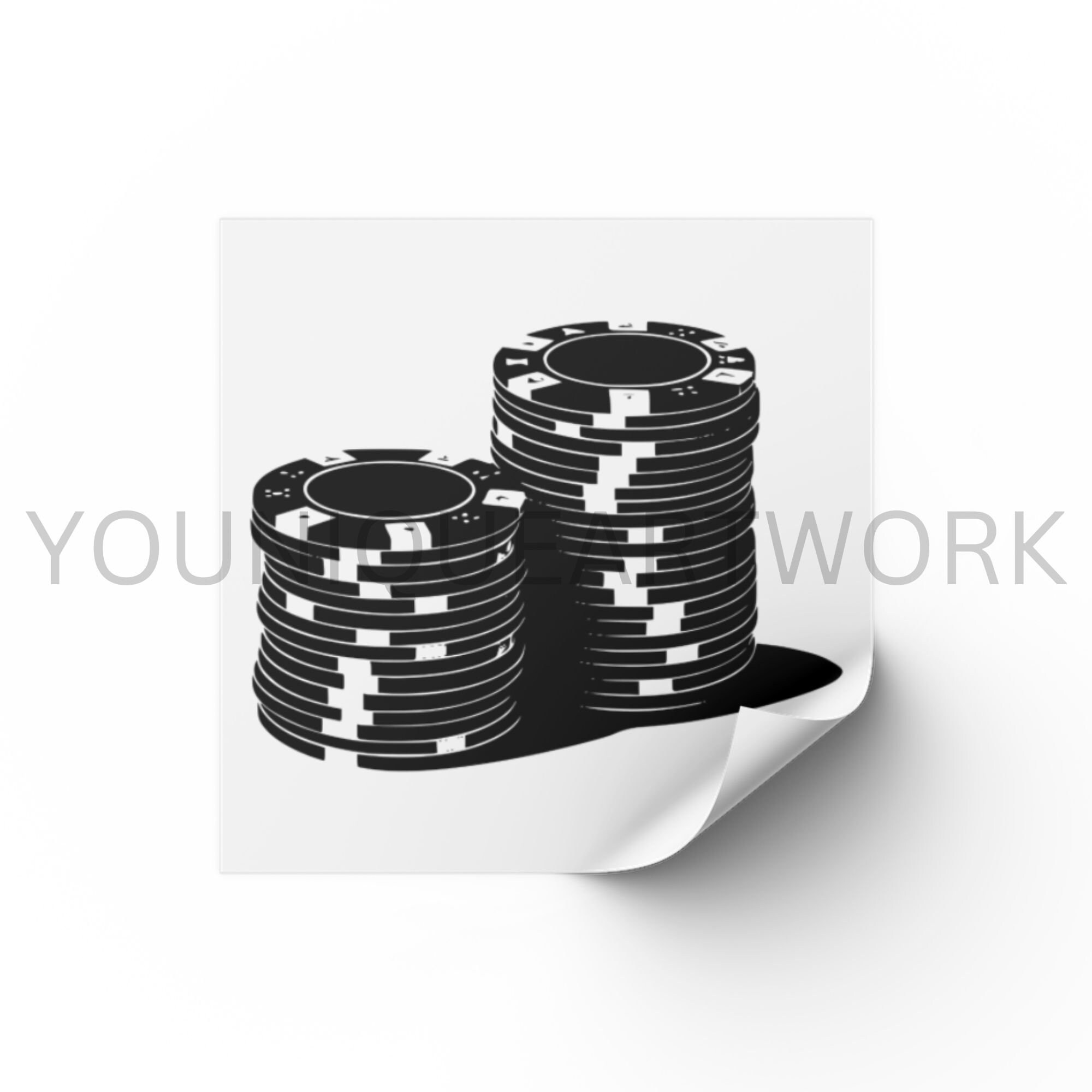 Poker Chip SVG Bundle PNG Poker Clipart Hand Drawn Poker - Etsy