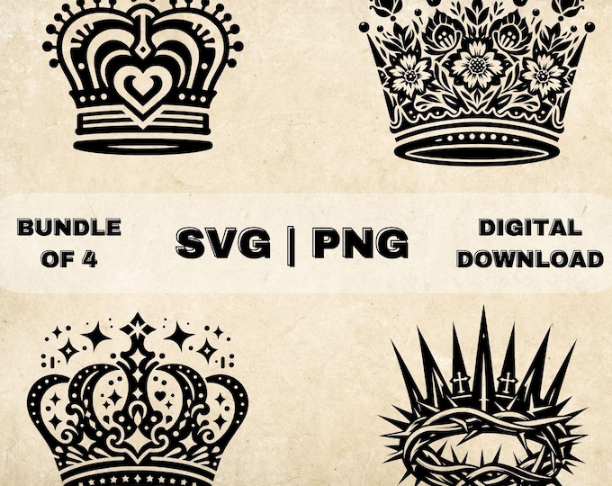 Floral Crown Svg, Crown With Flower Svg, Tiara Svg, Princess Crown Svg ...