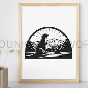 Prairie Dog SVG Bundle, PNG, Cute Animal Clipart, Hand Drawn Rodent ...