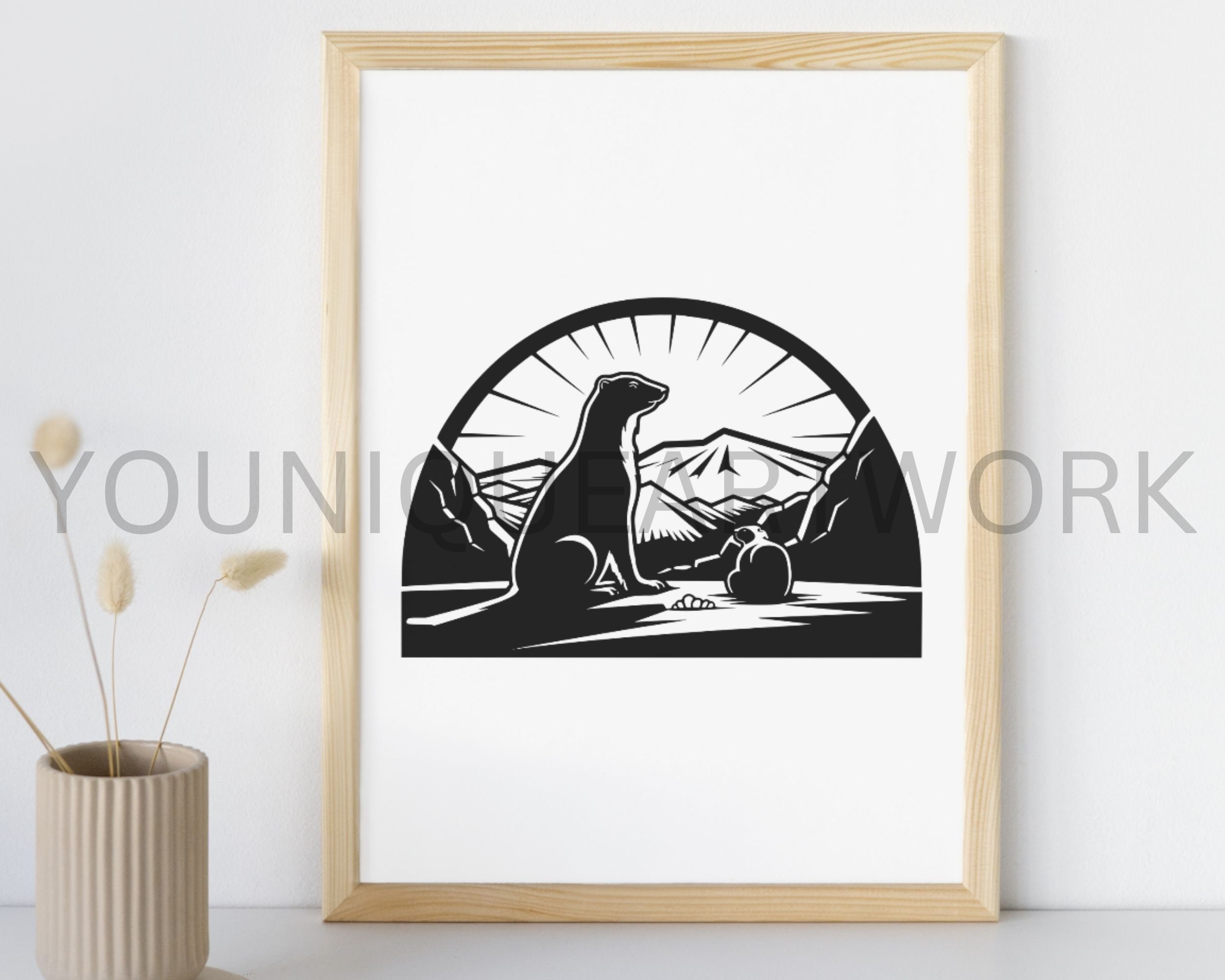 Prairie Dog SVG Bundle, PNG, Cute Animal Clipart, Hand Drawn Rodent ...