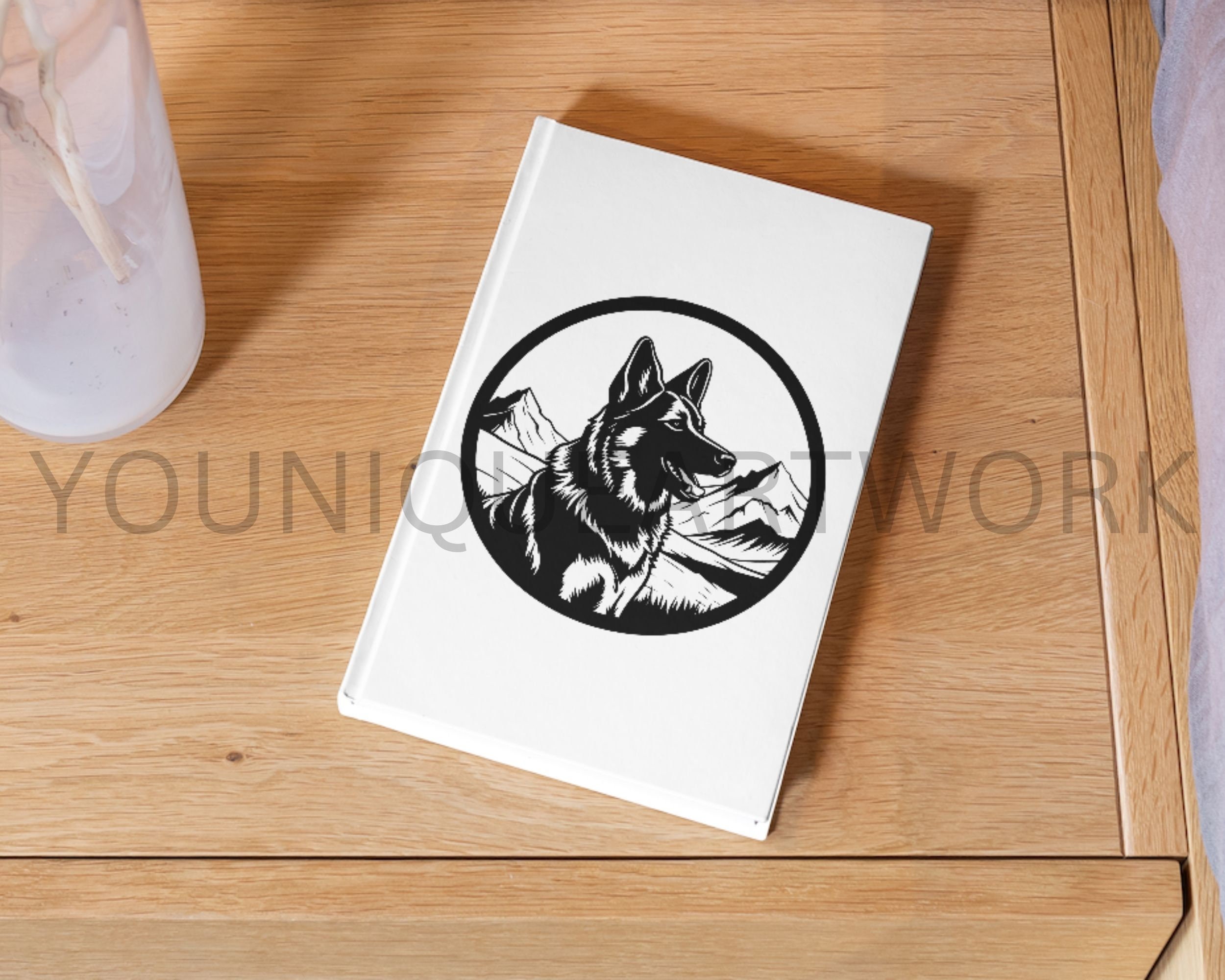 Duitse herder SVG bundel, PNG, schattige hond clipart, handgetekende ...