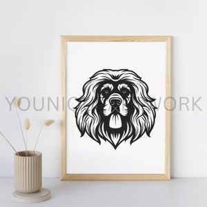 Leonberger SVG Bundle, PNG, Dogs Clipart, Hand Drawn Dog Vector ...