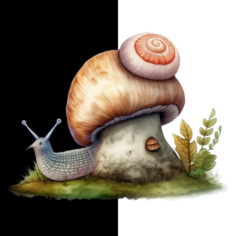 Cute Snail Clipart Snails PNG Files for Sublimation Snail - Etsy