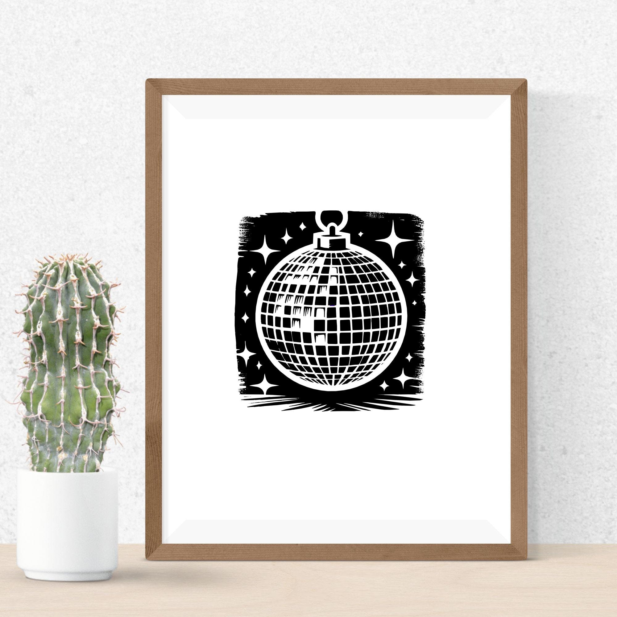 Disco Ball SVG Bundle, Mirror Ball Clipart, Hand Drawn Dancing Theme ...