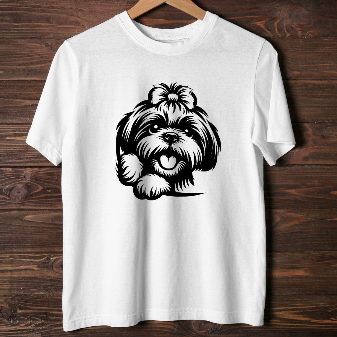 Shih Tzu SVG Bundle, Shih Tzu Clipart, Hand Drawn Dog Theme Vector ...