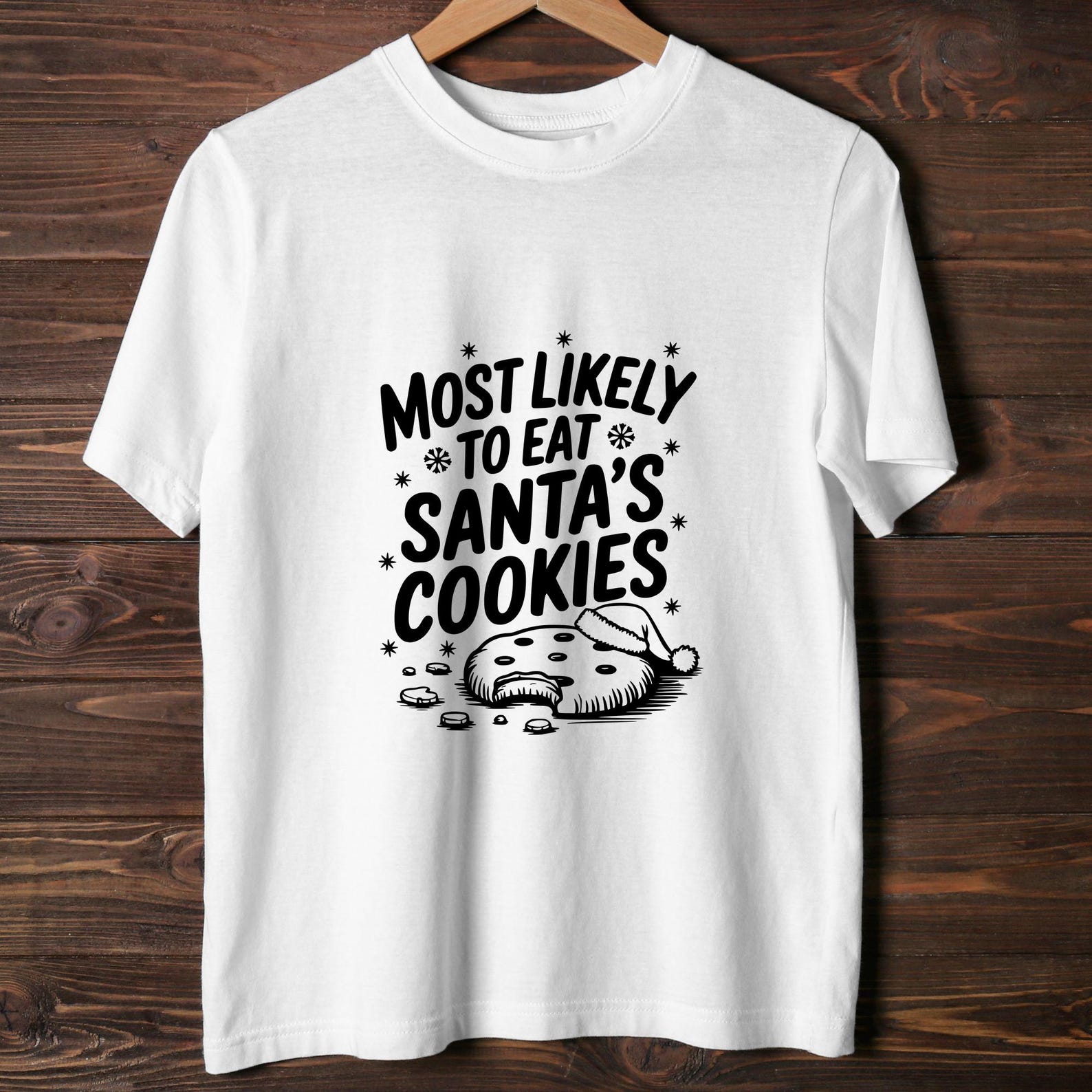 Santa's Cookies Funny Christmas SVG PNG Files for Shirts & Crafts ...
