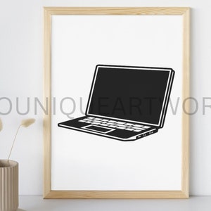 Laptop SVG Bundle, PNG, Laptop Clipart, Hand Drawn Laptop Vector ...