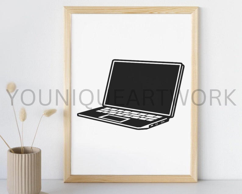 Laptop SVG Bundle PNG Laptop Clipart Hand Drawn Laptop - Etsy