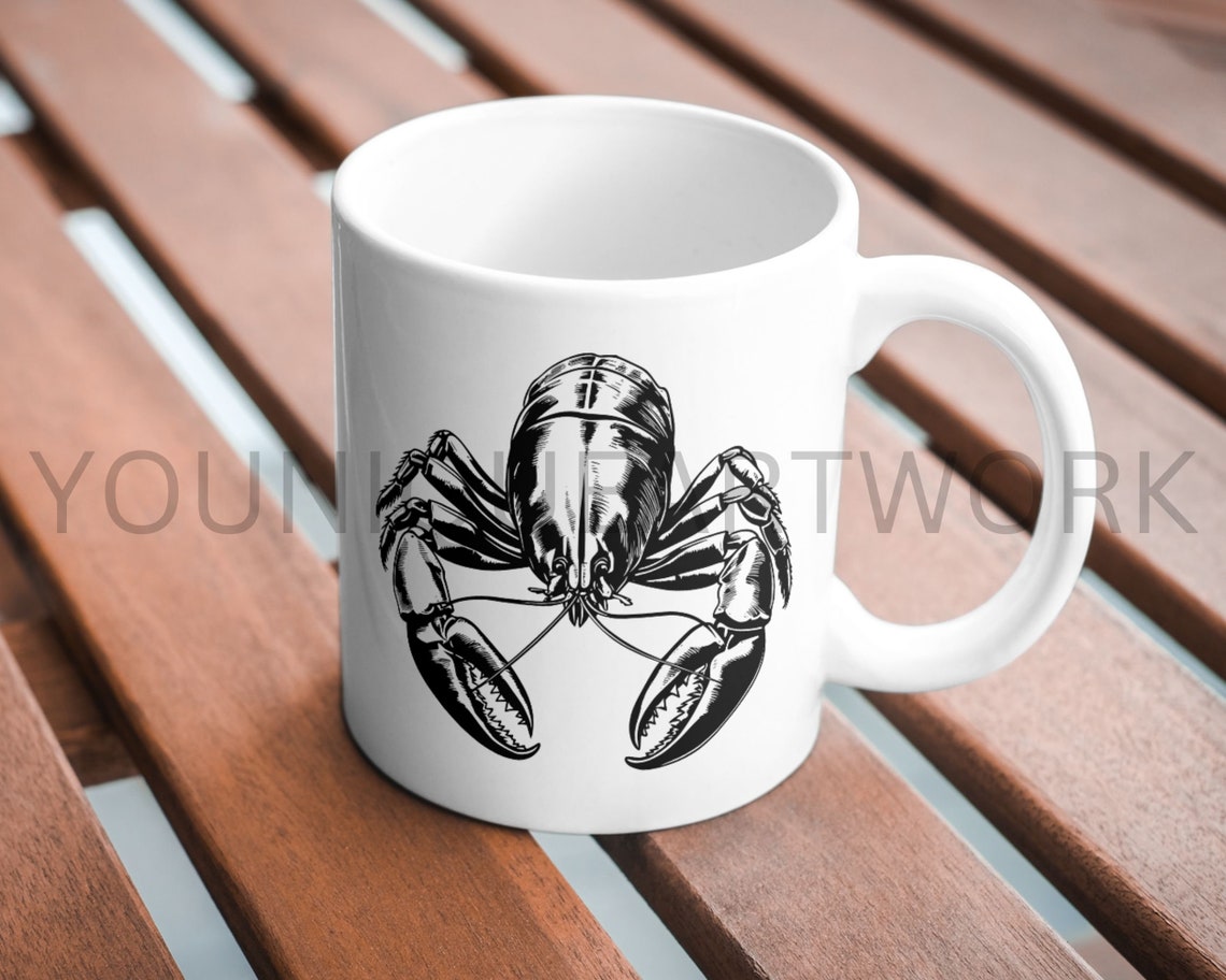 Lobster SVG Bundle, PNG, Lobster Clipart, Hand Drawn Sea Food Vector ...