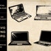 Laptop SVG Bundle, PNG, Laptop Clipart, Hand Drawn Laptop Vector ...
