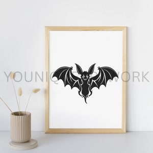 Bat SVG Bundle, PNG, Bat Clipart, Hand Drawn Bats Vector Illustration ...
