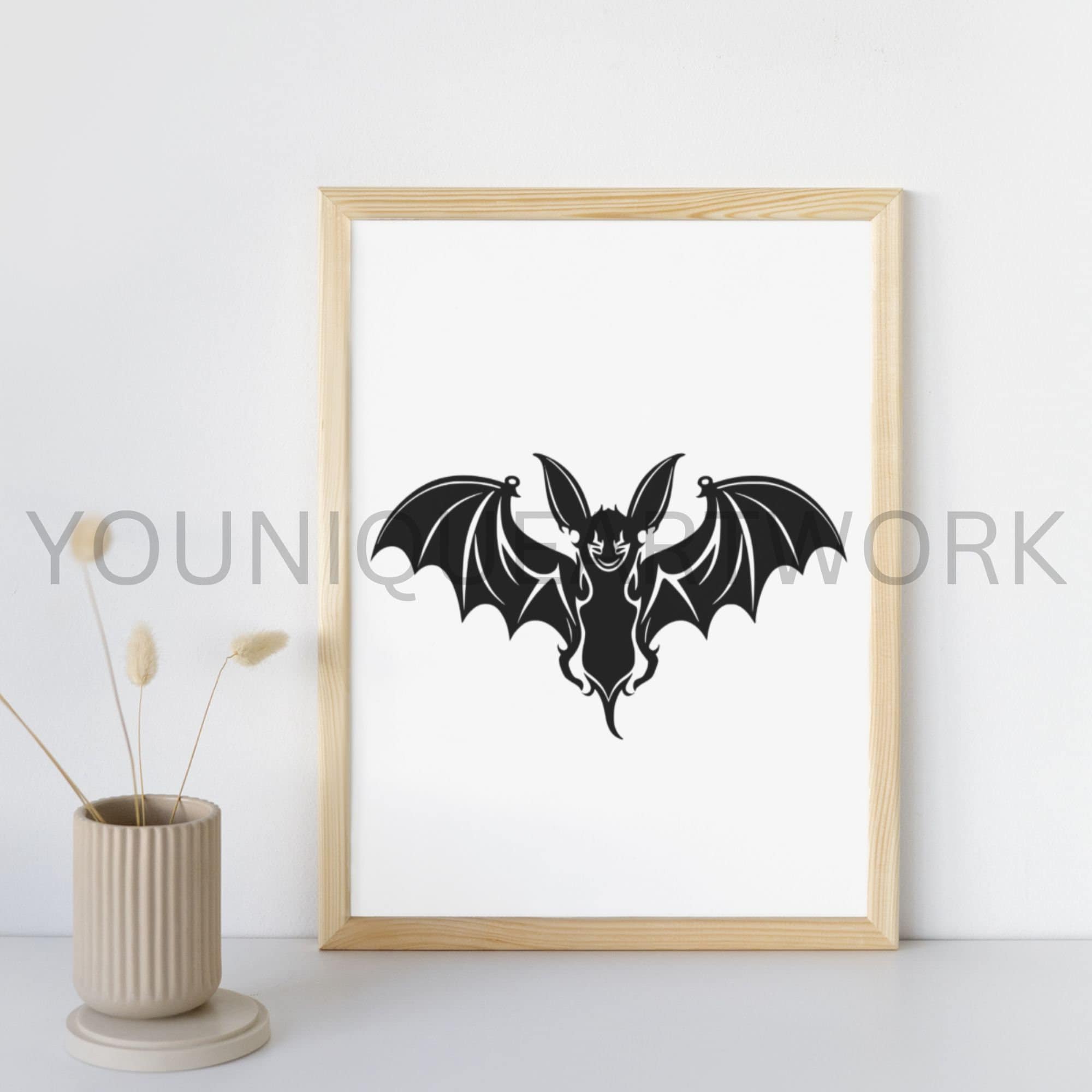 Bat SVG Bundle PNG Bat Clipart Hand Drawn Bats Vector - Etsy