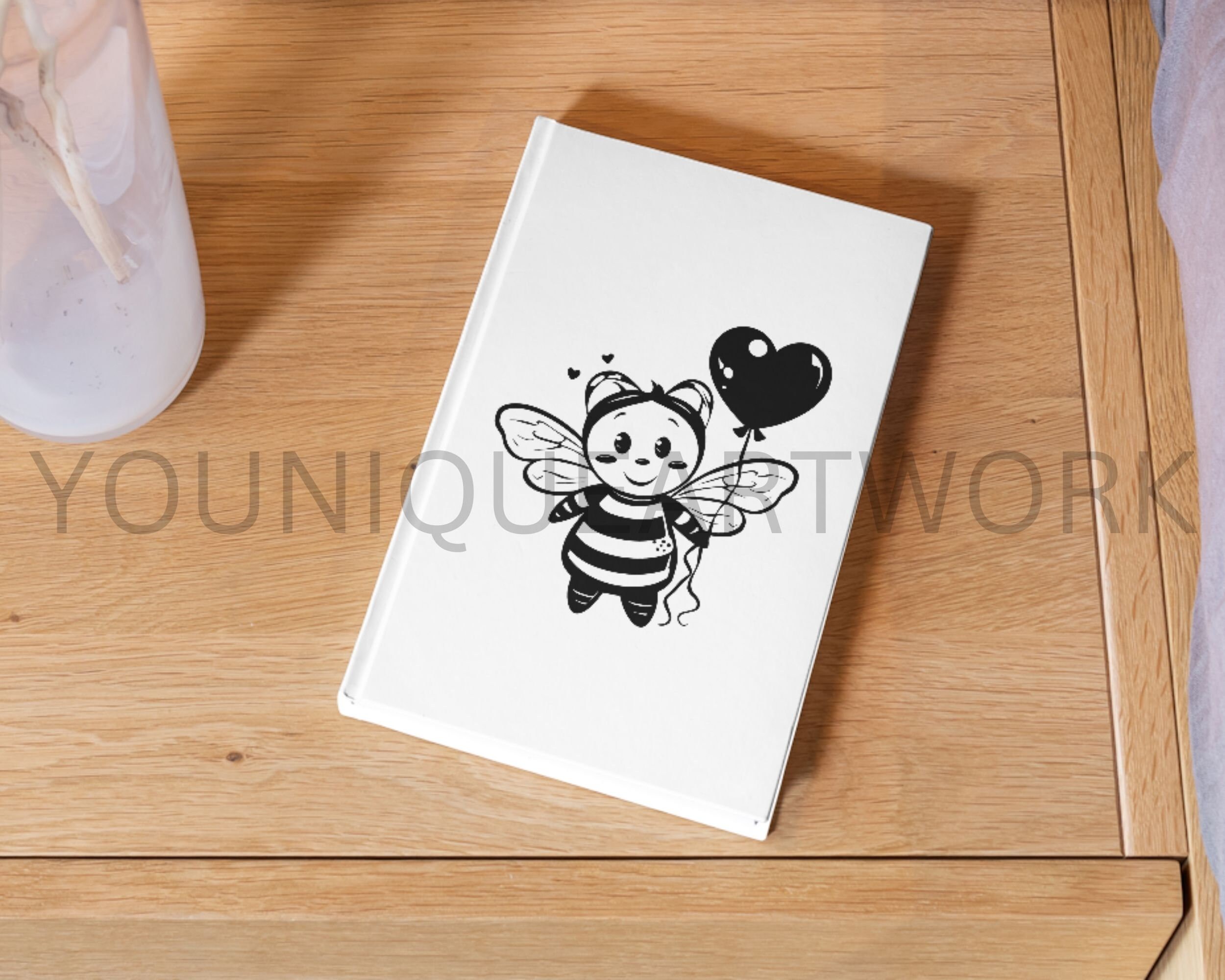 Bee SVG Bundle PNG Cute Bee Clipart Hand Drawn Baby Shower - Etsy