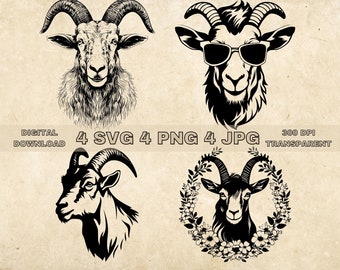 GOAT File Set Greatest of All Time Goat SVG PNG Eps and - Etsy