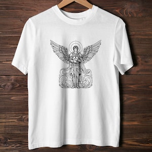 Saint Michael SVG Bundle, Archangel Michael Clipart, Hand Drawn St Michael Theme Vector ...