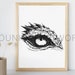 Dragon Eye SVG Bundle PNG Demon Eye Clipart Hand Drawn Eyes - Etsy
