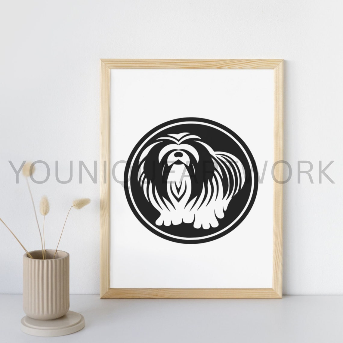 Lhasa Apso SVG Bundle, PNG, Cute Dogs Clipart, Hand Drawn Dog Vector ...