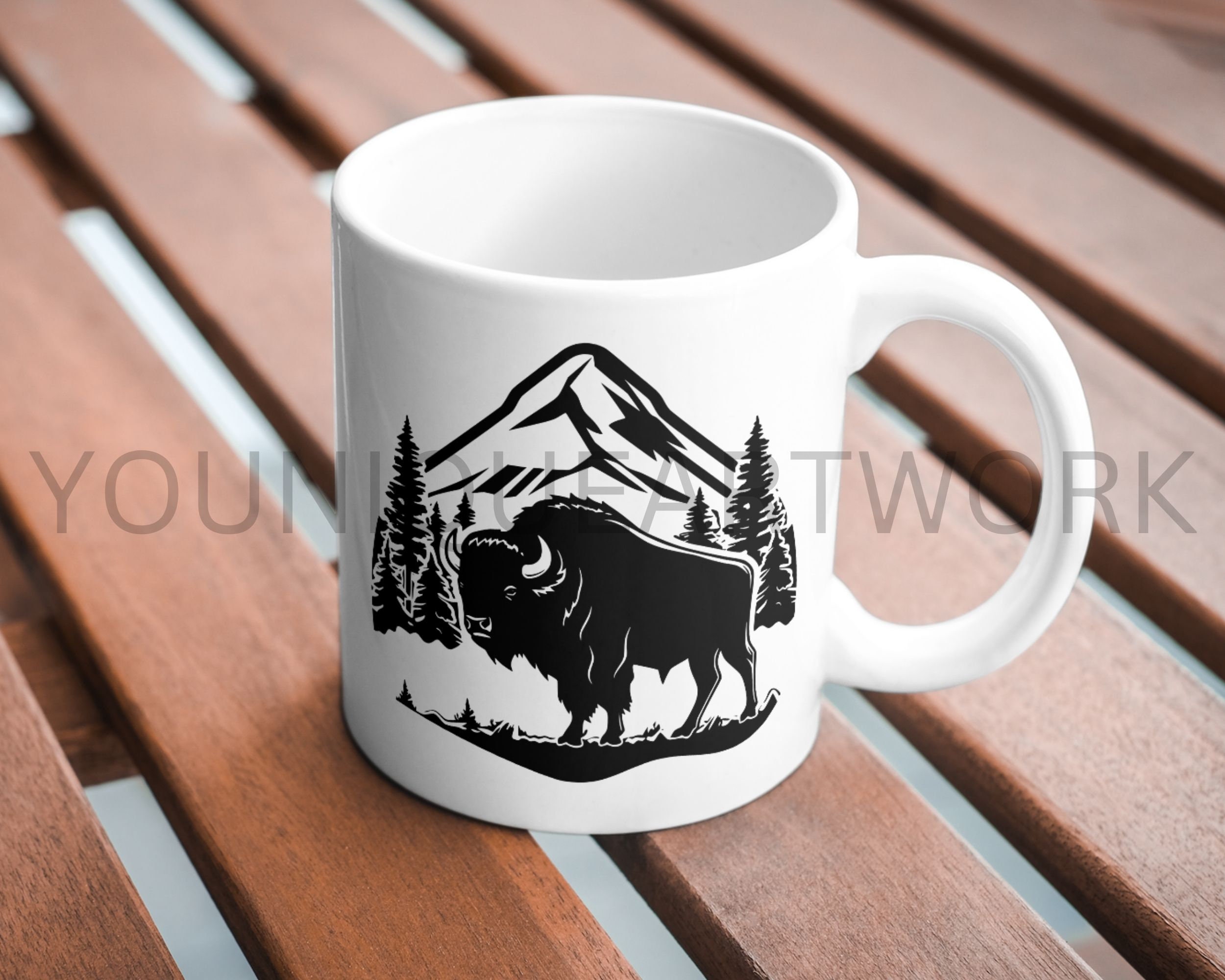 Bison SVG Bundle PNG Bison Clipart Hand Drawn Bison Vector - Etsy