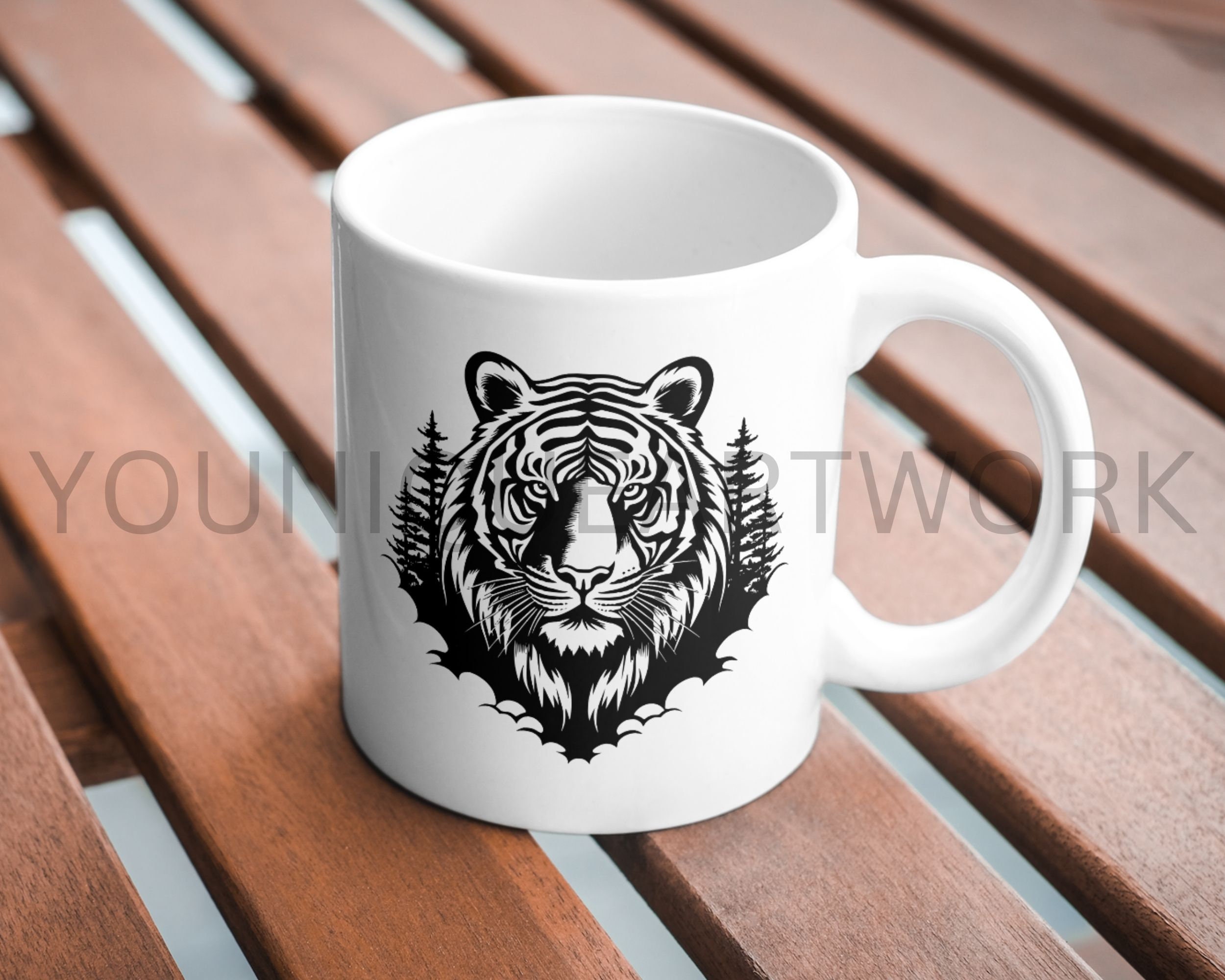 Tiger SVG Bundle, PNG, Wild Animal Clipart, Hand Drawn Tiger Vector ...