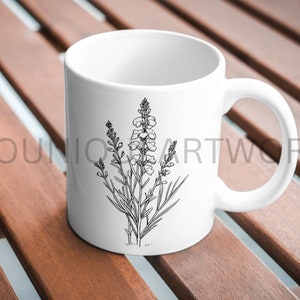 Wildflower Svg Bundle, PNG, Wild Flowers Clipart, Hand Drawn Fireweed ...