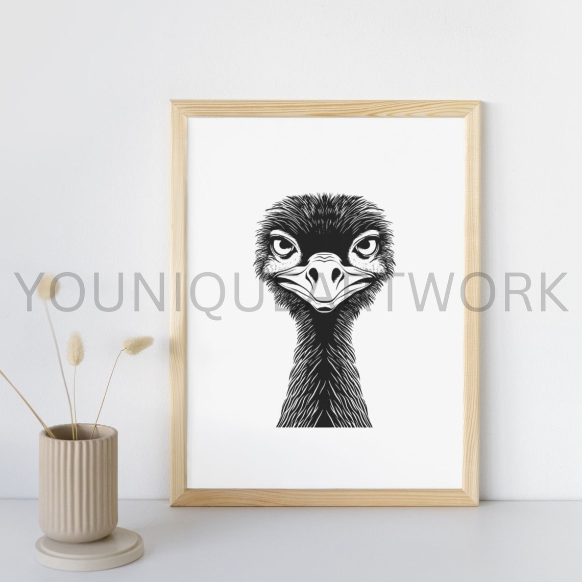 Ostrich SVG Bundle PNG Ostrich Clipart Hand Drawn Ostrich - Etsy