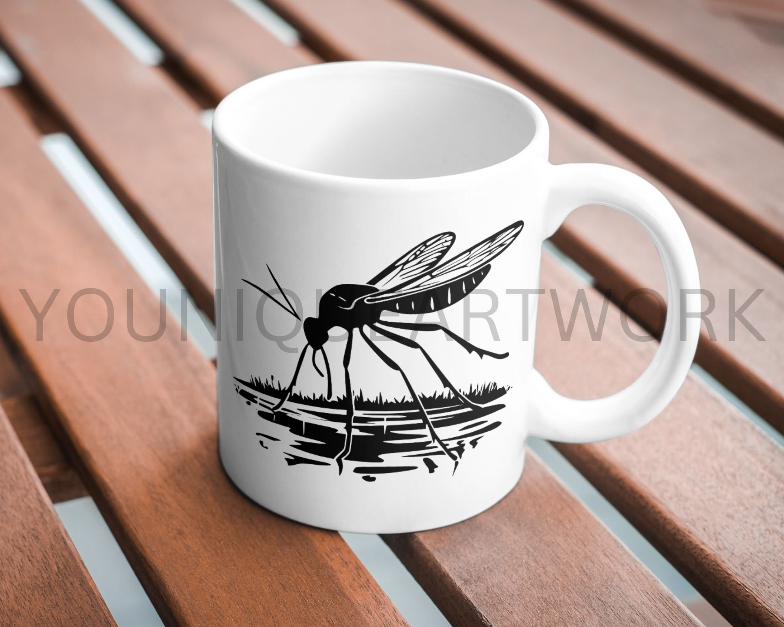 Mosquito SVG Bundle, PNG, Insect Clipart, Hand Drawn Mosquito Vector ...