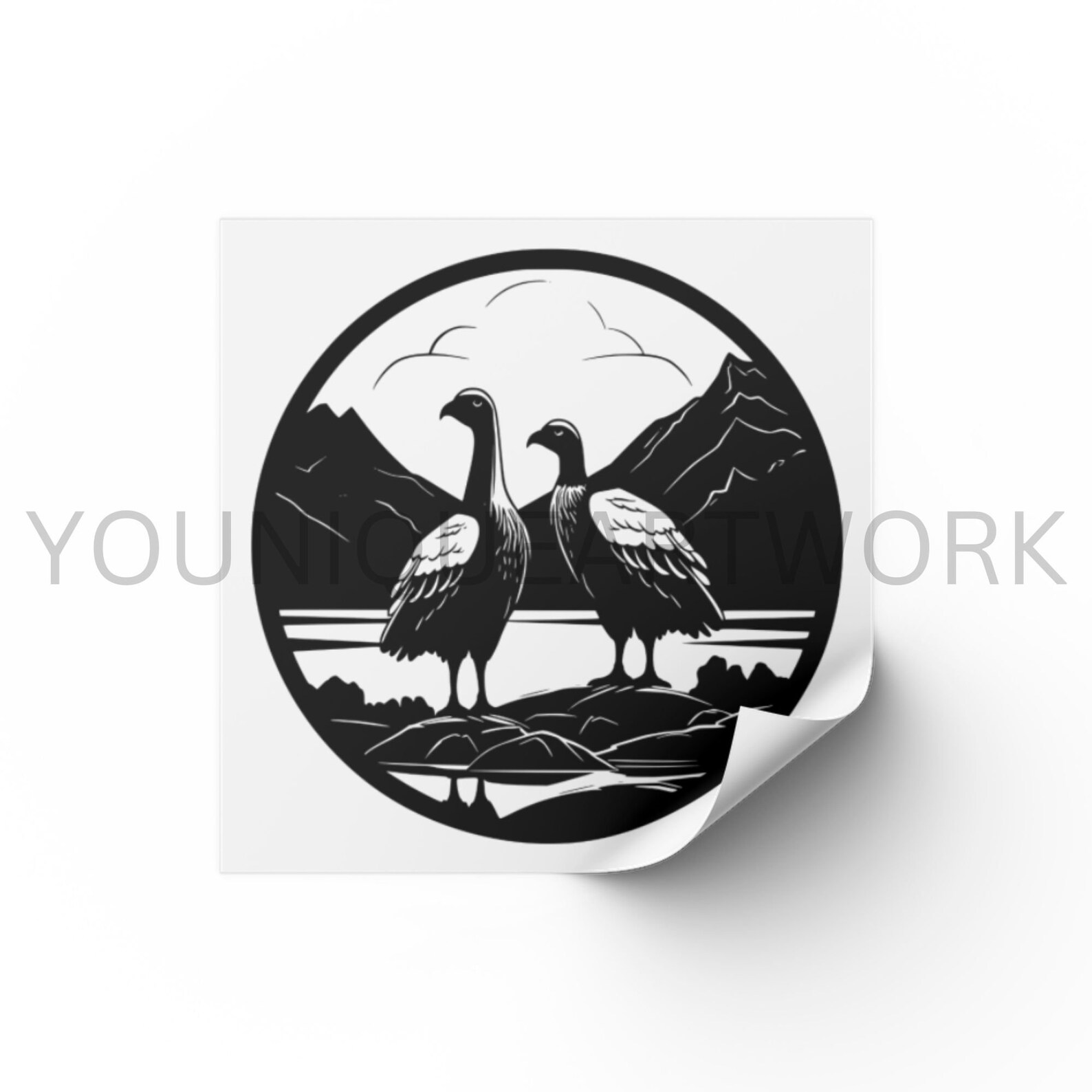 Vulture SVG Bundle, PNG, Vulture Clipart, Hand Drawn Vulture Vector ...