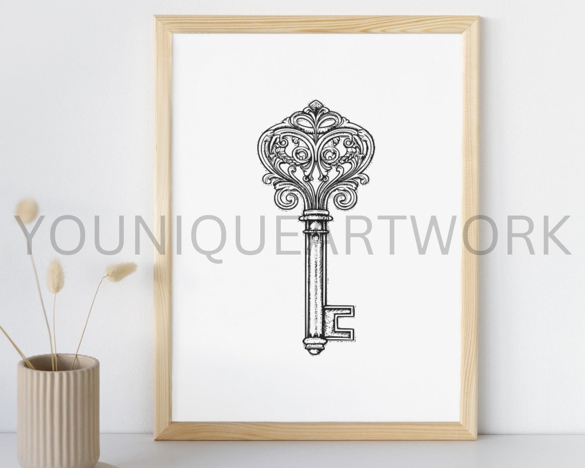 Key SVG Bundle PNG Vintage Key Clipart Hand Drawn Keys - Etsy