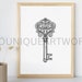 Key SVG Bundle, PNG, Vintage Key Clipart, Hand Drawn Keys Vector ...