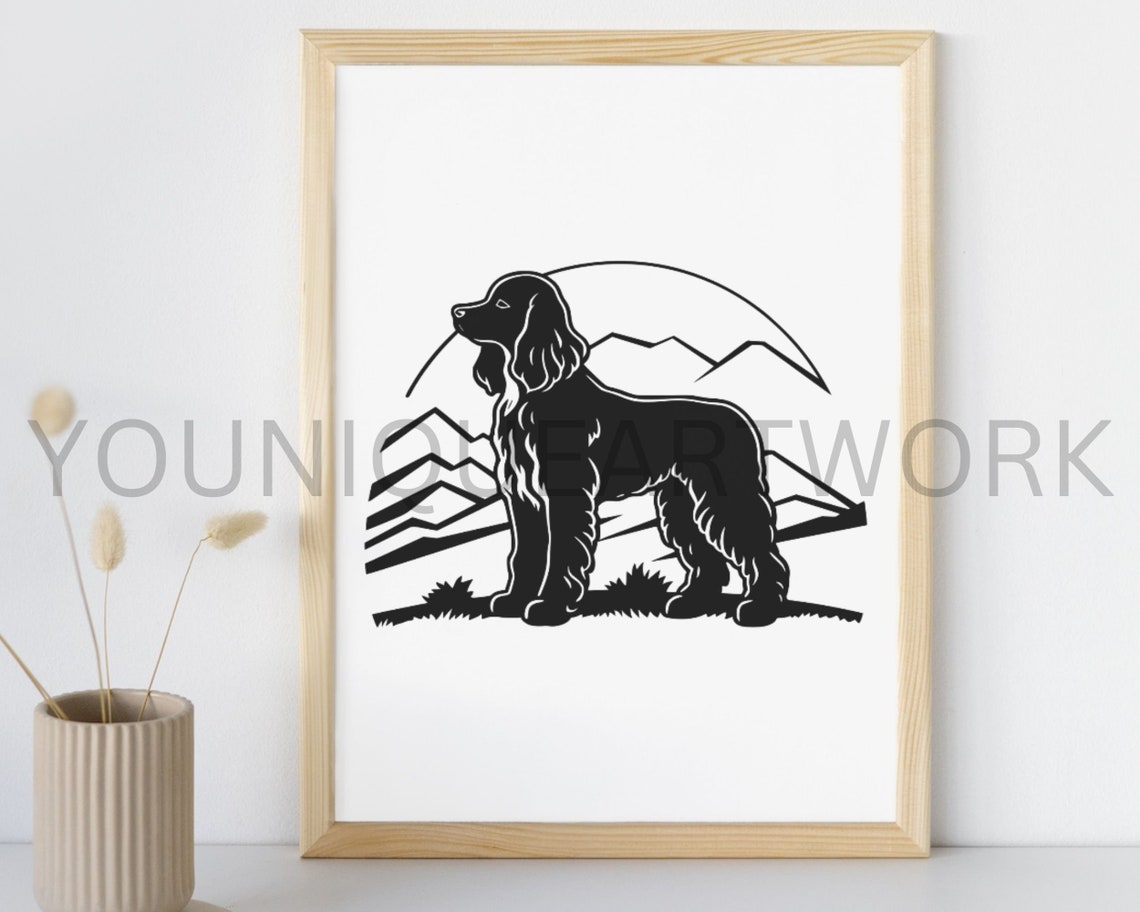 Cocker Spaniel SVG Bundle PNG Cute Dogs Clipart Hand Drawn - Etsy