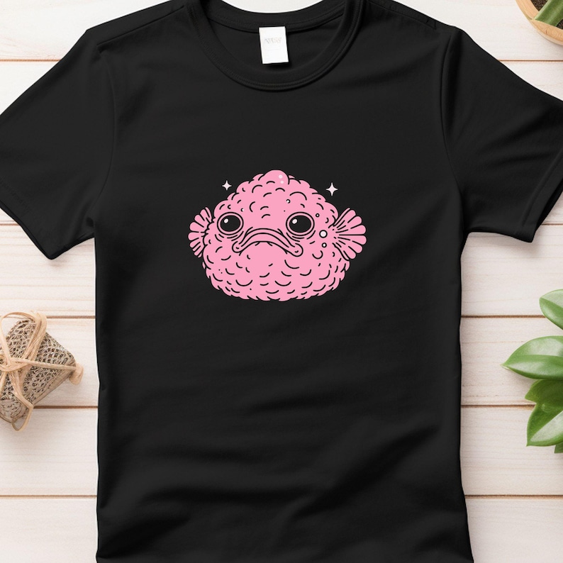 Blobfish SVG Bundle, Pink Fish Clipart, Hand Drawn Fish Lover Theme ...